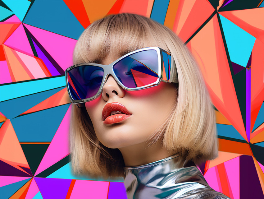 Vaporwave Fashion Model | Imaginebuddy