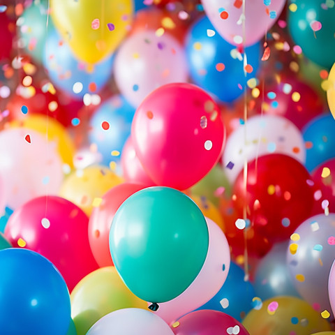 Colorful party balloons in fun shapes | Imaginebuddy