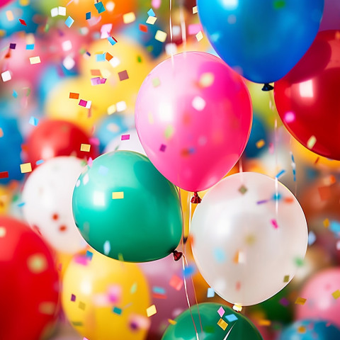 Colorful party balloons in fun shapes | Imaginebuddy